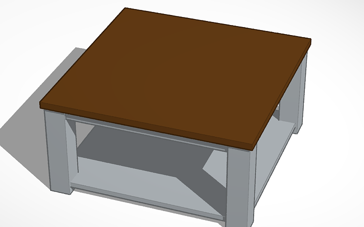 3D design coffee table - Tinkercad