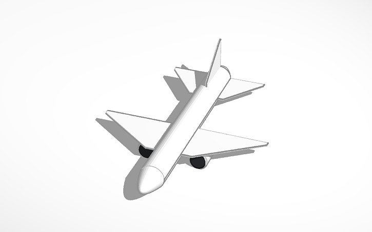 3D design Airplane Model - Tinkercad