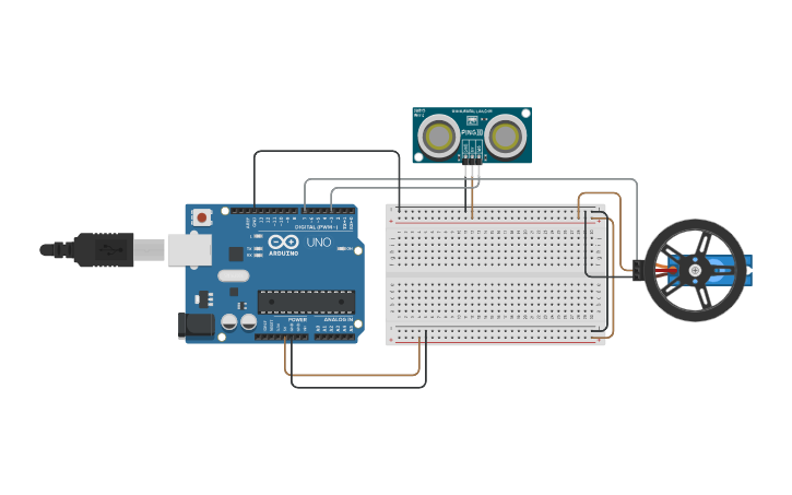 Circuit design Car - Tinkercad