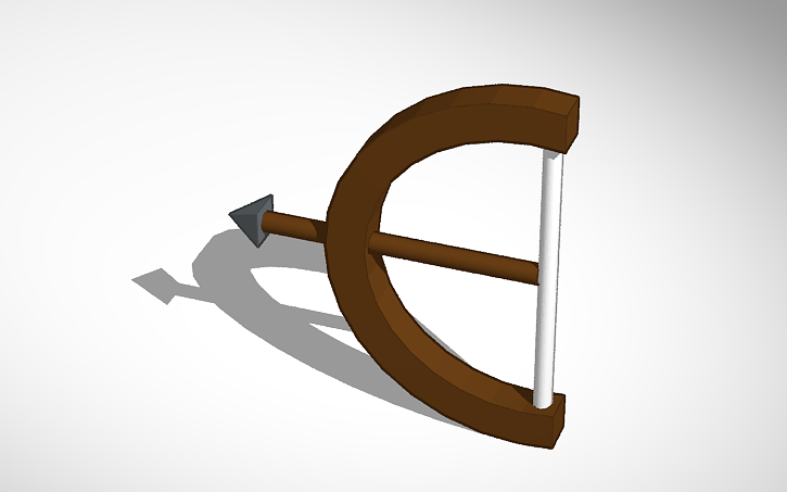3D design Bow And Arrow - Tinkercad