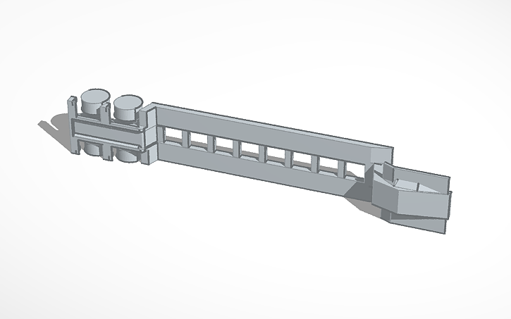 3D design Mini Articulated Lowboy Trailer V3 | Tinkercad