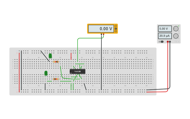 Circuit design XOR GATE TRUTH TABLE USING NAND | Tinkercad Circuit design XOR GATE TRUTH TABLE USING NAND | Tinkercad