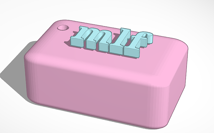 3d Design Key Chain Tinkercad