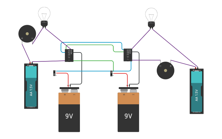 Circuit Design Buzzer Relais Tinkercad