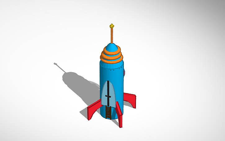 3D design МОЯ РАКЕТА | Tinkercad