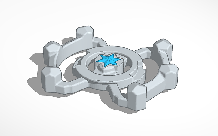 3D design "Astro" beyblade GT weight - Tinkercad