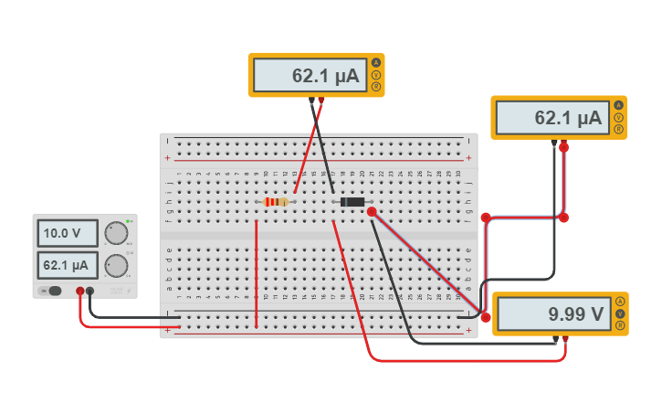 Circuit design Zener Diode | Tinkercad
