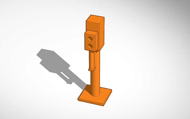 3D design traffic light system - Tinkercad