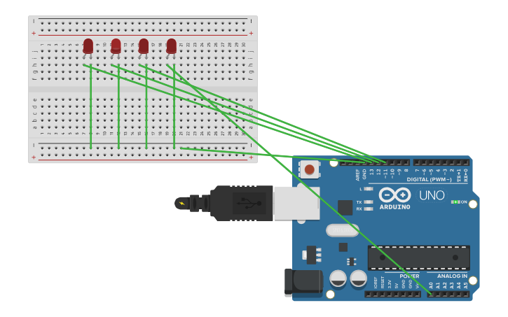Circuit design counter - Tinkercad