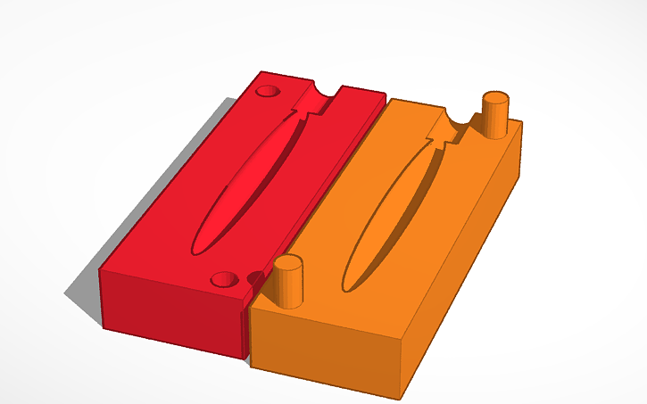 3D design worm mold - Tinkercad