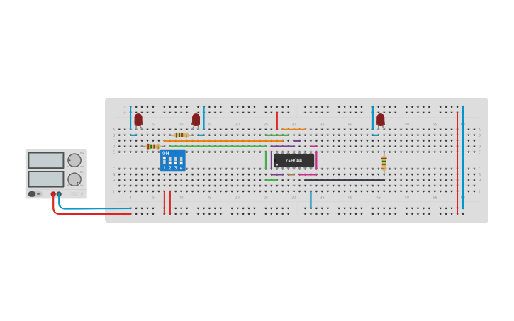 Circuit design M1_214300X_Lab 10_Experiment 1 - Tinkercad