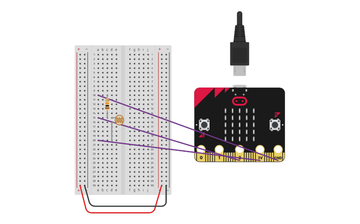 Circuit design Light Sensor Smart Systems - Tinkercad