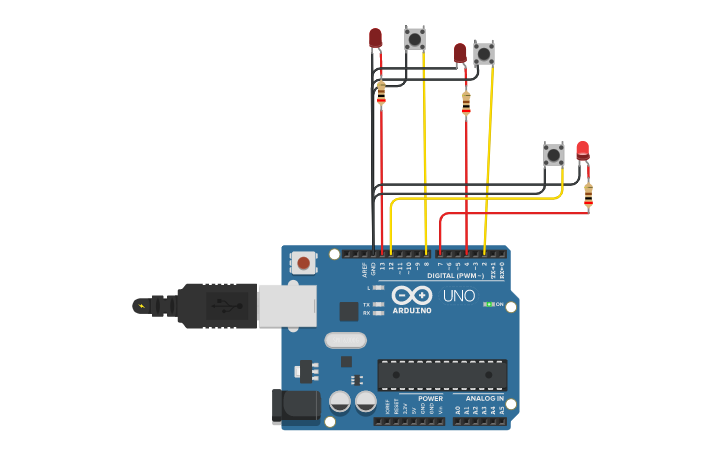 Circuit design Lab01_P2 | Tinkercad