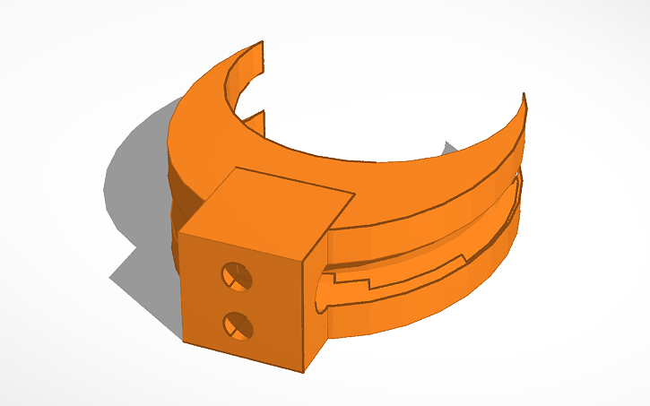 3D design 2" roll bar mount flat | Tinkercad