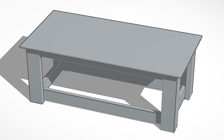 3D design table - Tinkercad