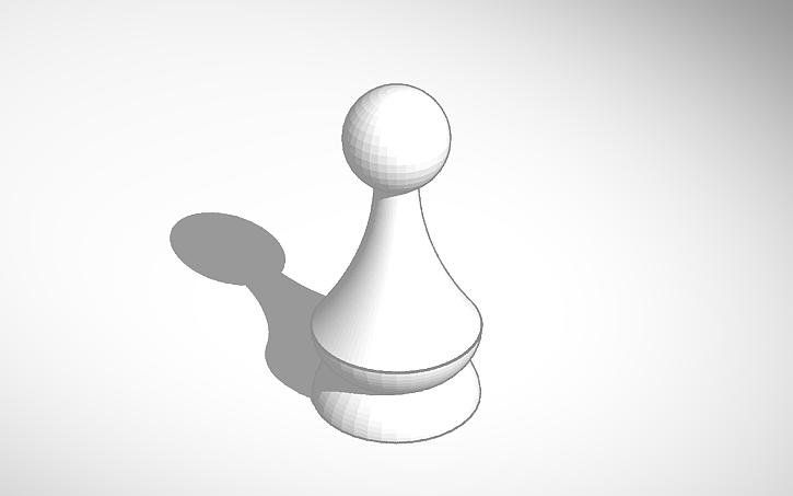 3D design Pawn - Tinkercad