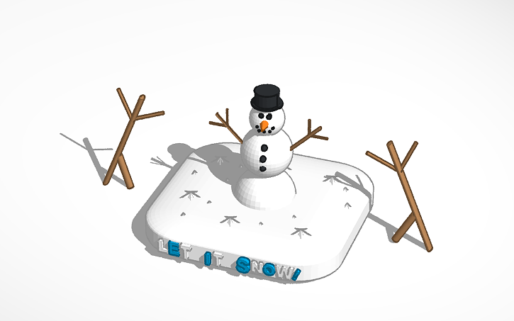 3D design Snowman - Tinkercad