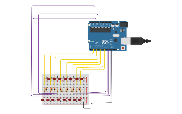 Circuit design Programación de bloques - Tinkercad