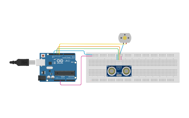 Circuit Design Arduino Sensor Con Motor Ana Barrera Tinkercad