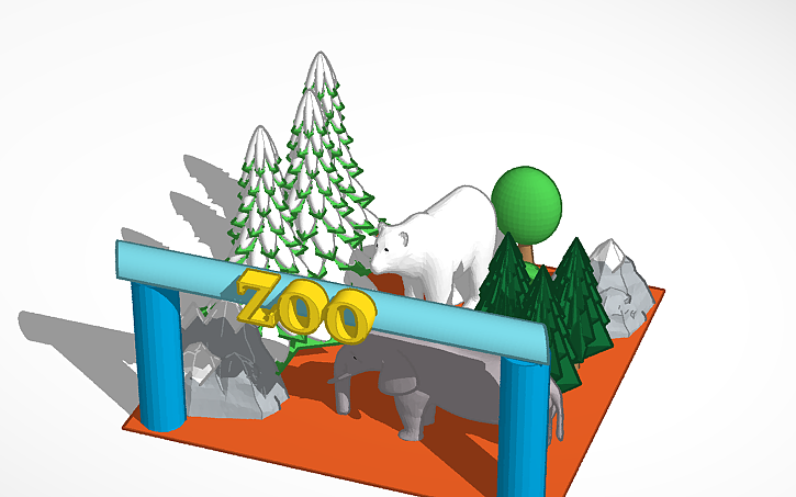 3D design Zoo - Tinkercad