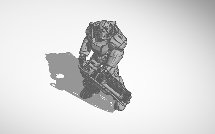 3D design T-60 Power Armor - Tinkercad