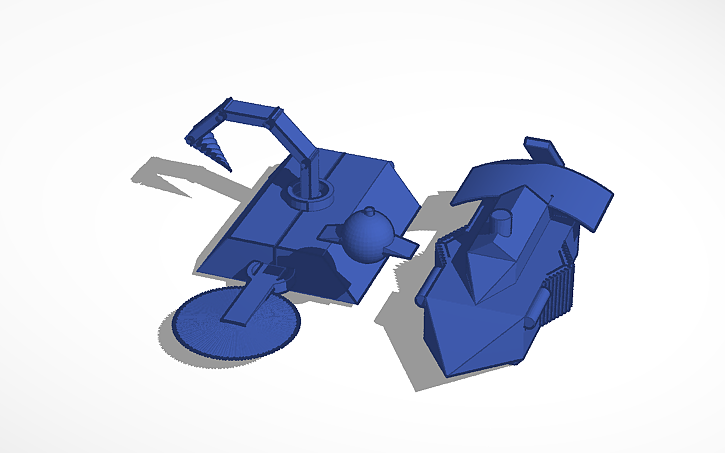 3D design Grinder & Locomotor - Tinkercad