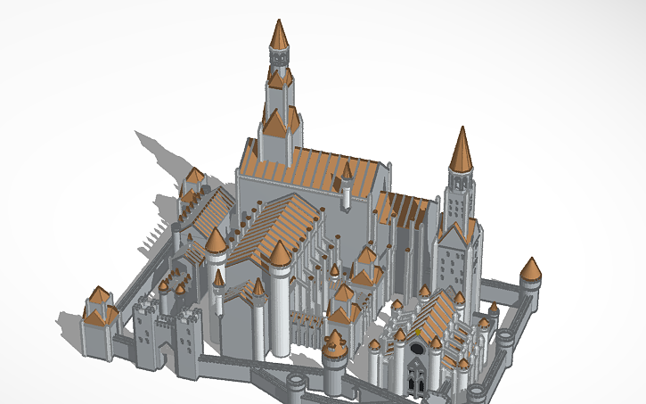 3D design castle - Tinkercad
