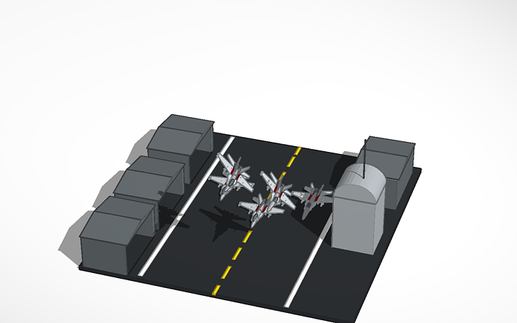 3D design air force base | Tinkercad