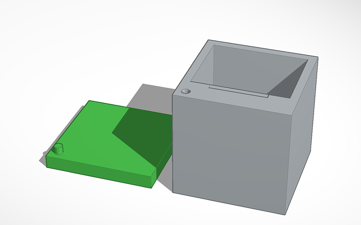 3D design Spin-Lid Box - Tinkercad