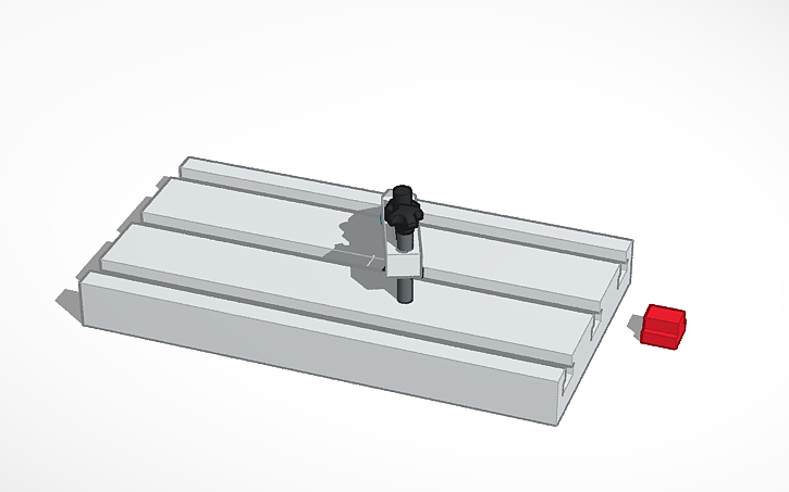 3D design t-slot table - Tinkercad