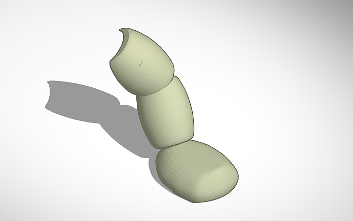 3D design right arm - Tinkercad