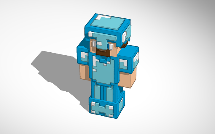 3D design sample of Minecraft Armor - Tinkercad