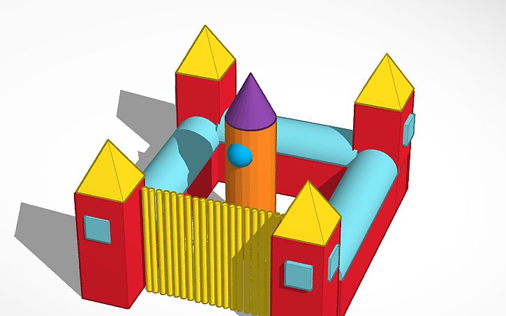3D design castel - Tinkercad