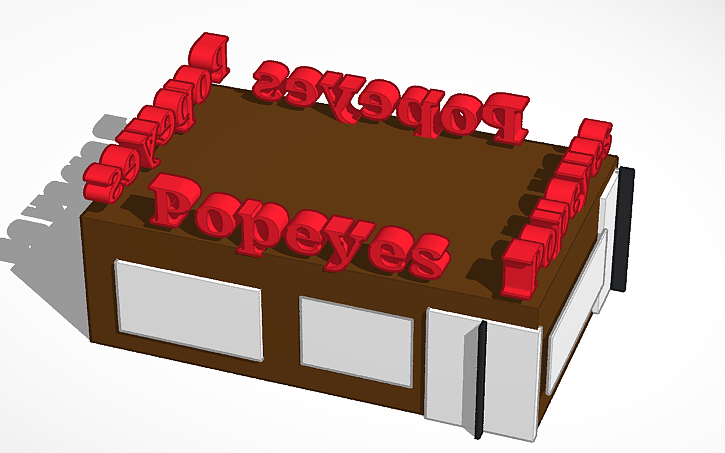 3D design restaurant - Tinkercad