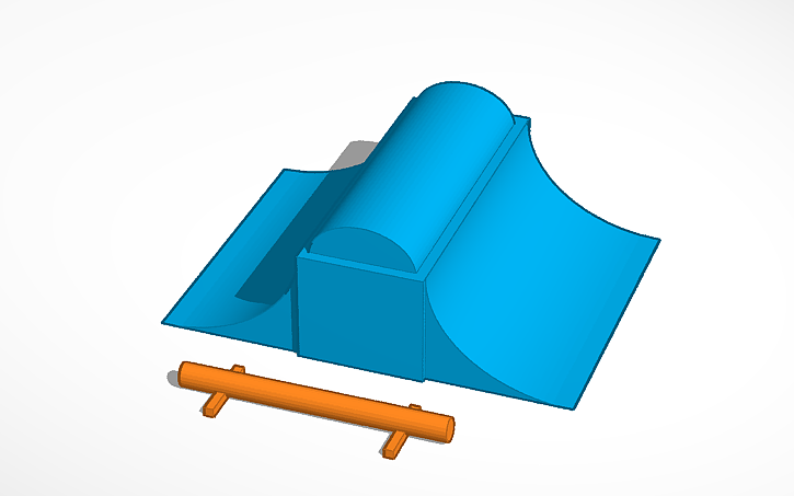 3D design tech deck ramp | Tinkercad