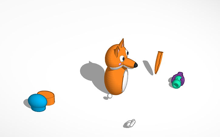 3D design Fox - Tinkercad
