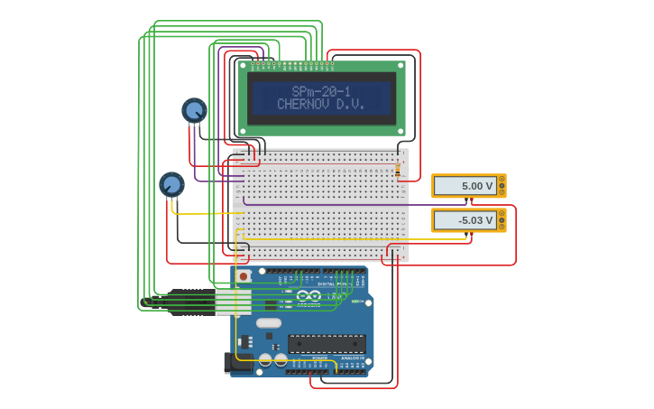 Circuit Design Temperature Sensor Control Tinkercad