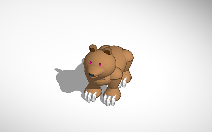 3D design bear | Tinkercad