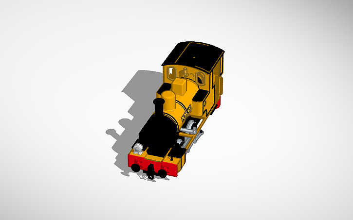 3D design 0-4-0WT Yellow AB Sons & Co/Talyllyn Railway no. 6 "Douglas" - Tinkercad