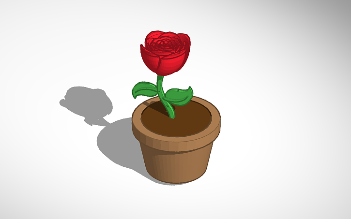 3D design Flower Pot - Tinkercad