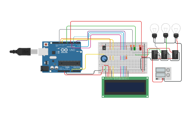 Circuit design CIRCUITO #2 - Tinkercad