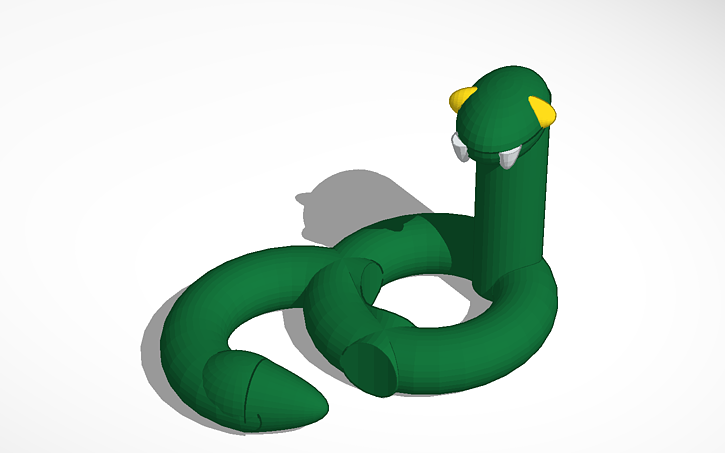 3D design snake - Tinkercad