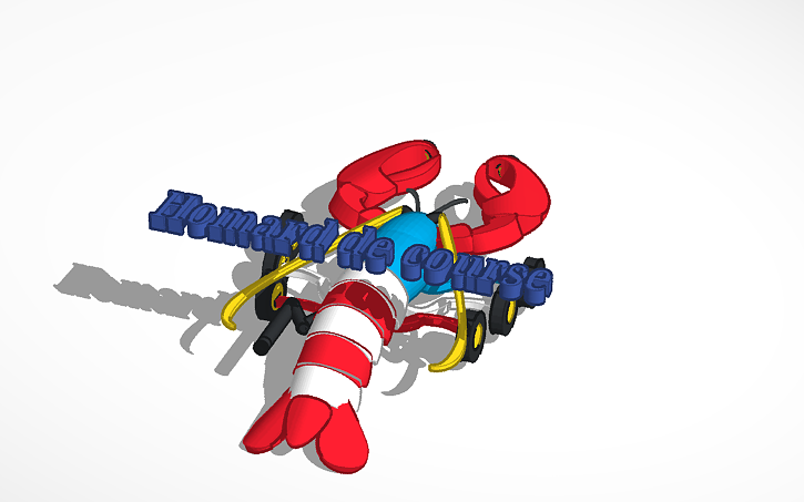 3D design homard de course - Tinkercad