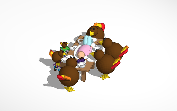 3D design thanksgiving - Tinkercad