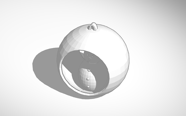 3D design Copy of Christmas Bauble Three | Tinkercad