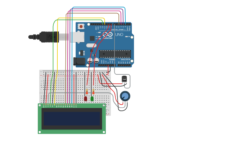 Circuit design Megha DHT - Tinkercad