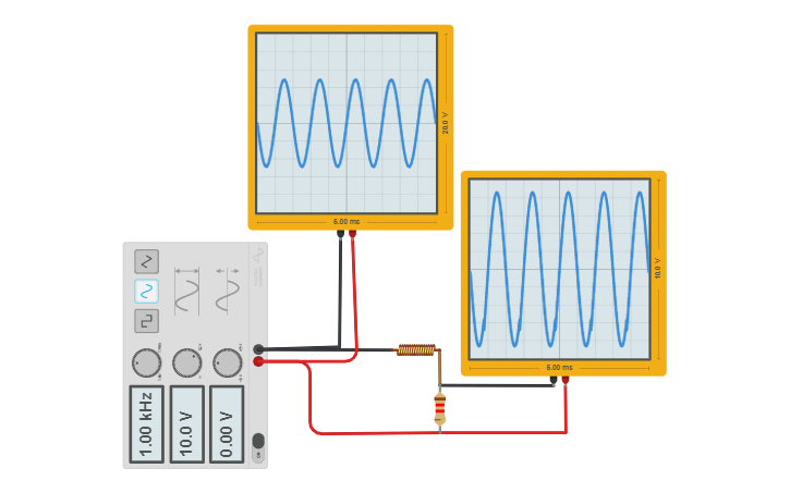 Circuit design LR Series Circuit - Tinkercad