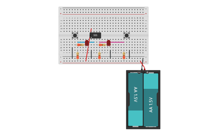 Circuit Design 555 Tinkercad