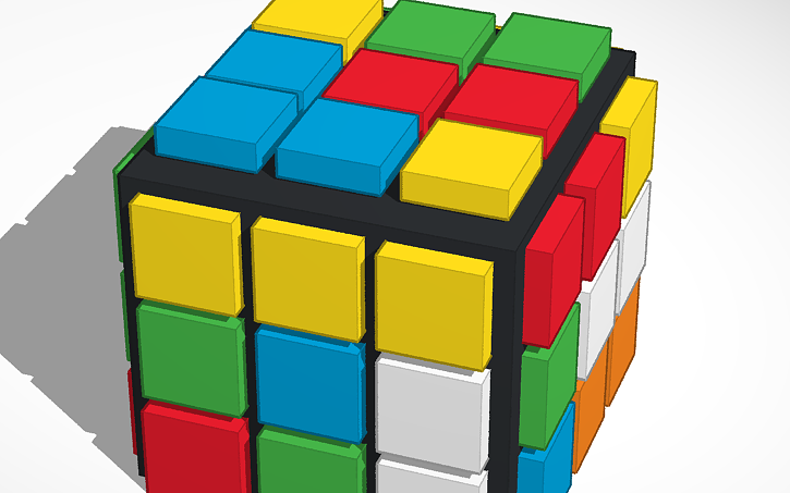 3D design rubik's cube - Tinkercad