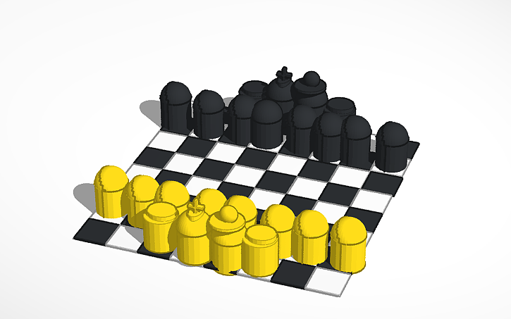 3D design Chess Board | Tinkercad
